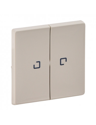 Купить Клавиша выключателя двойная с подсветкой