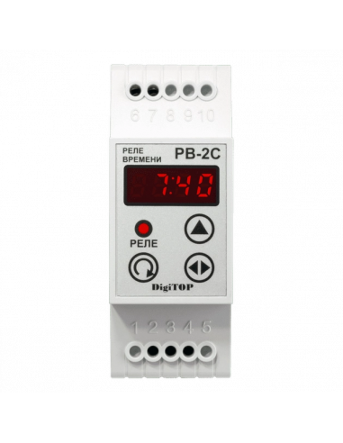 Програмоване реле часу РВ-2С DIGITOP на DIN-рейку